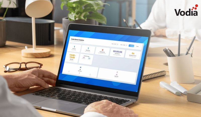 The Vodia Queue Overview Analytics Dashboard